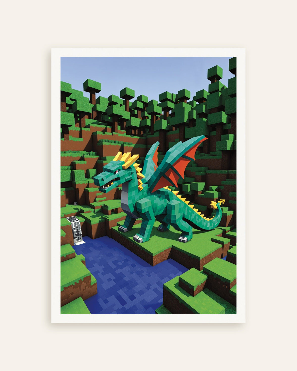 Affiches Minecraft – Art mural pixelisé pour gamers | Posterscape.fr