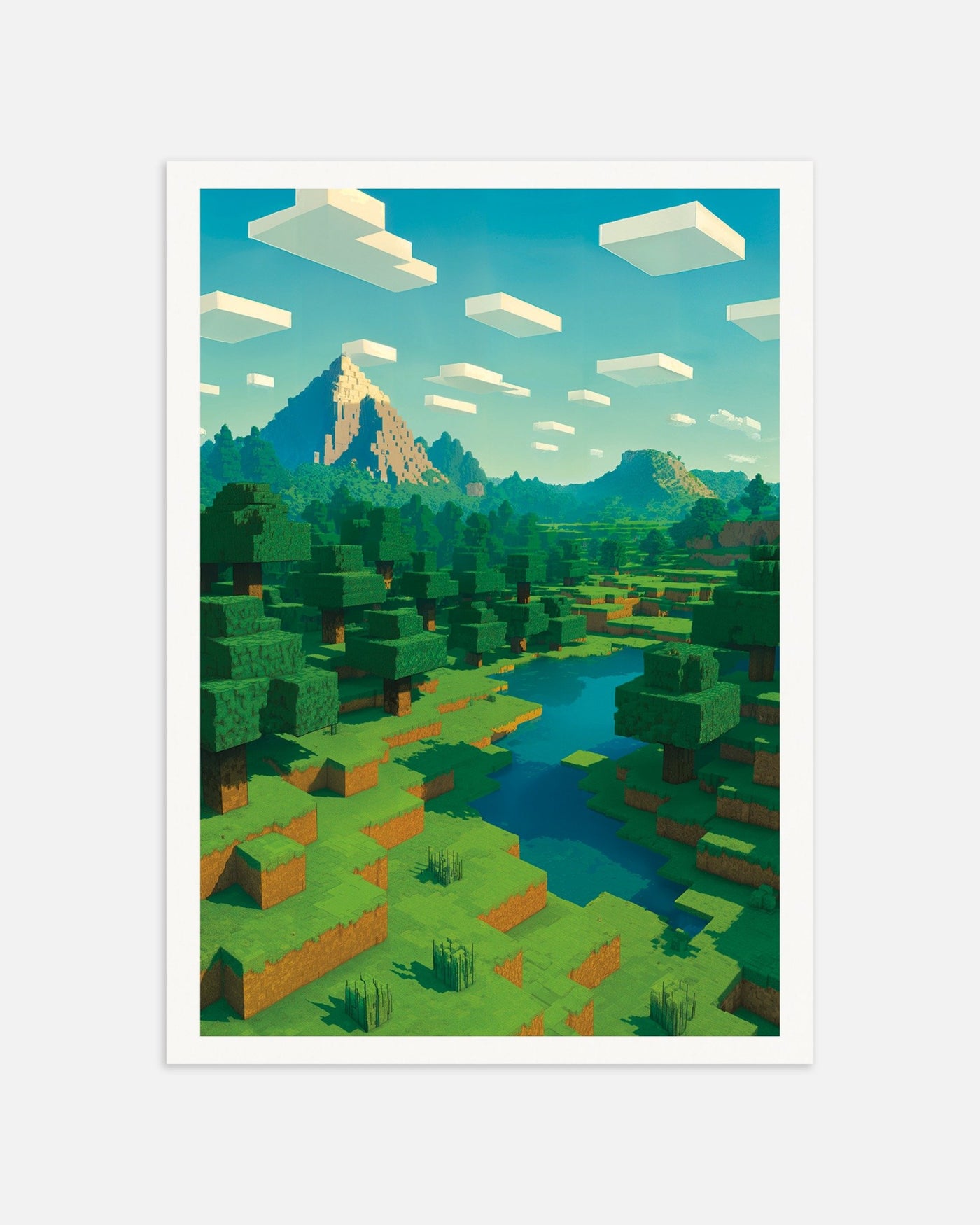 Affiches Minecraft – Art mural pixelisé pour gamers | Posterscape.fr