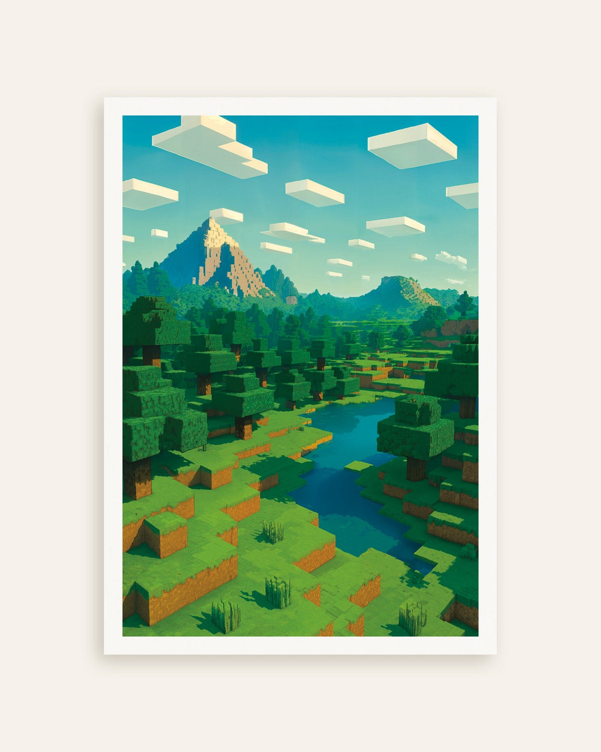 Poster Minecraft | Affiche Minecraft déco murale | Posterscape.fr
