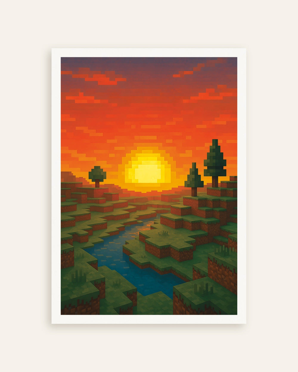 Poster Minecraft | Affiche Minecraft déco murale | Posterscape.fr
