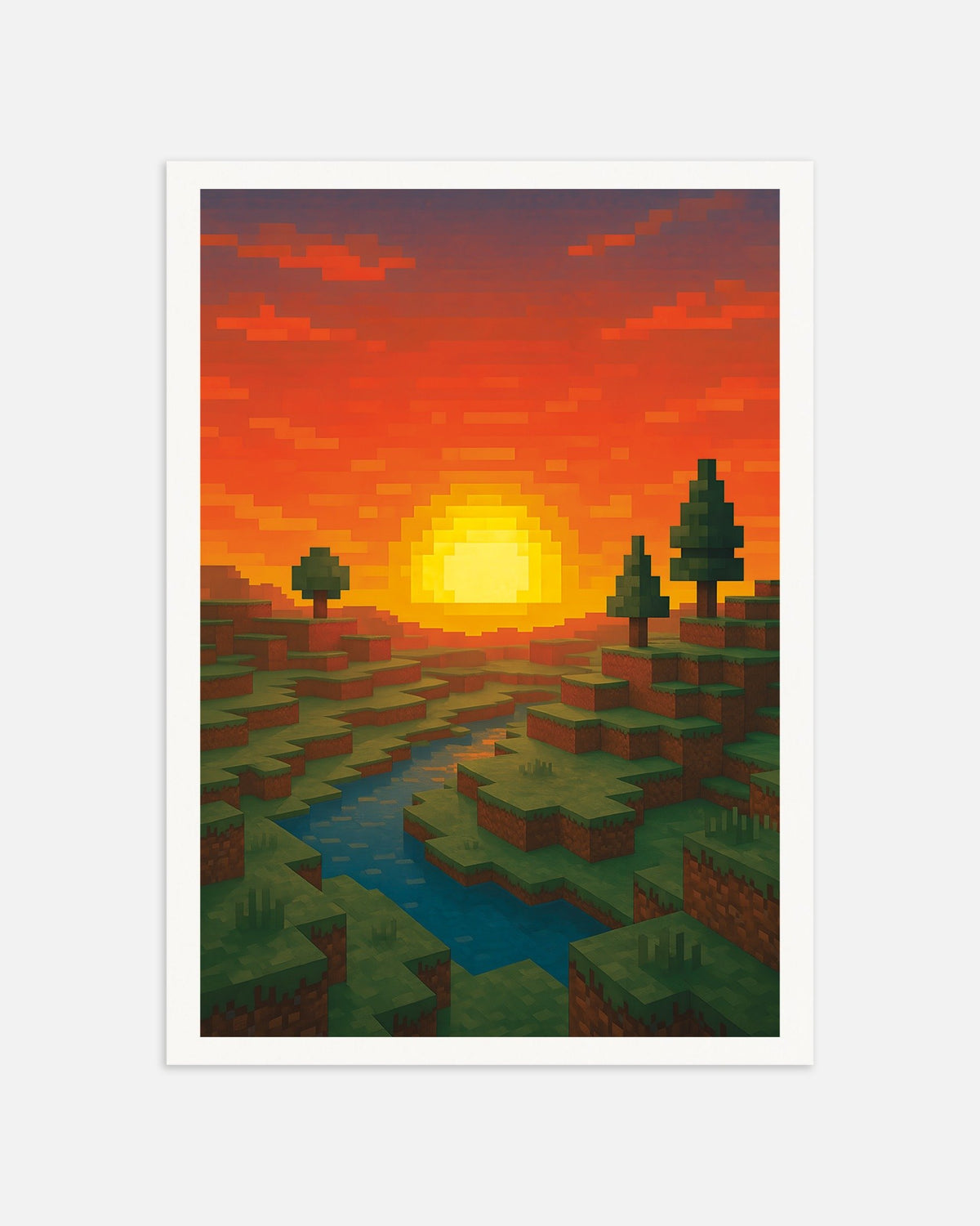 Affiches Minecraft – Art mural pixelisé pour gamers | Posterscape.fr